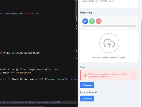 Max File Size Error Message Shows Wrong File Size · Issue 3206 · Primefacesprimevue · Github