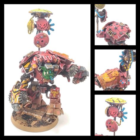 Ork Big Mek In Mega Armor With Kustom Looted Force Field Scrolller
