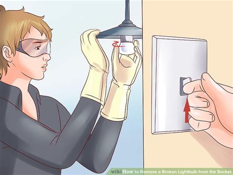 How To Remove A Broken Lightbulb From The Socket With Pictures
