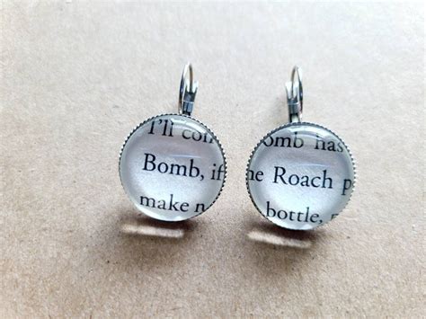 The Bomb And The Roach Pendant Earrings Made From The Cruel Etsy