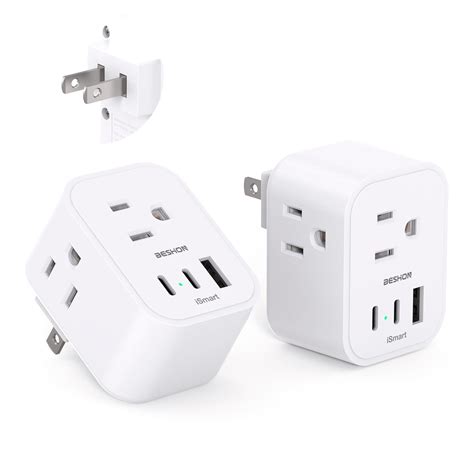 2 Pack Us To Japan Plug Adapter Type A Travel Power