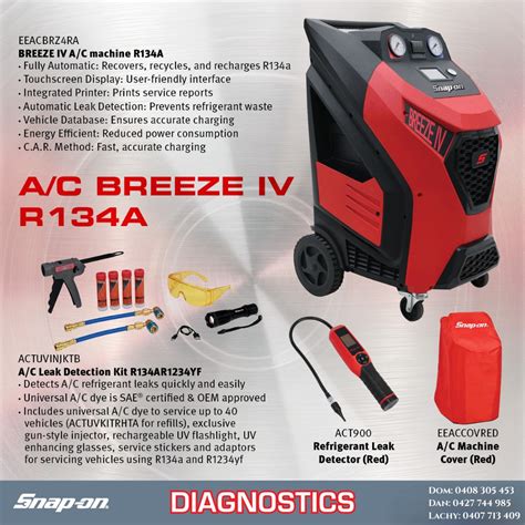 Snap On ️ Snap On Diagnostic Breeze Iv A C Machine R134a ️ Paired