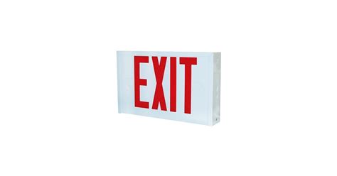 Lithonia Lighting LX W R EL N LED Lighted Exit Sign Build Com