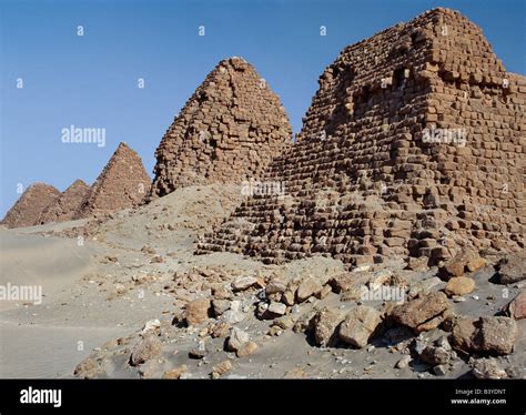 Sudan Sahara Desert Nuri The Ancient Pyramids At Nuri Date Between
