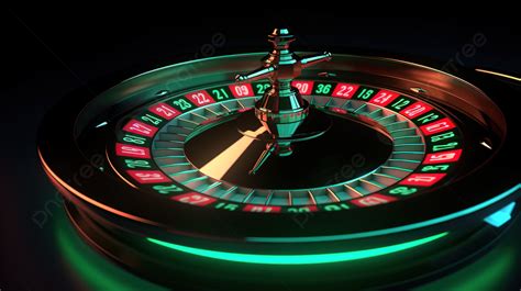 An Illuminated Roulette Wheel Background 3d Illustration 3d