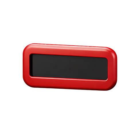 Rectangle Button 3d Element 25208934 Png