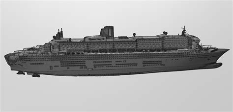Rms Queen Mary 2 Qm2 Ocean Liner 3d Print Ready Model 3d Model 3d Printable Cgtrader