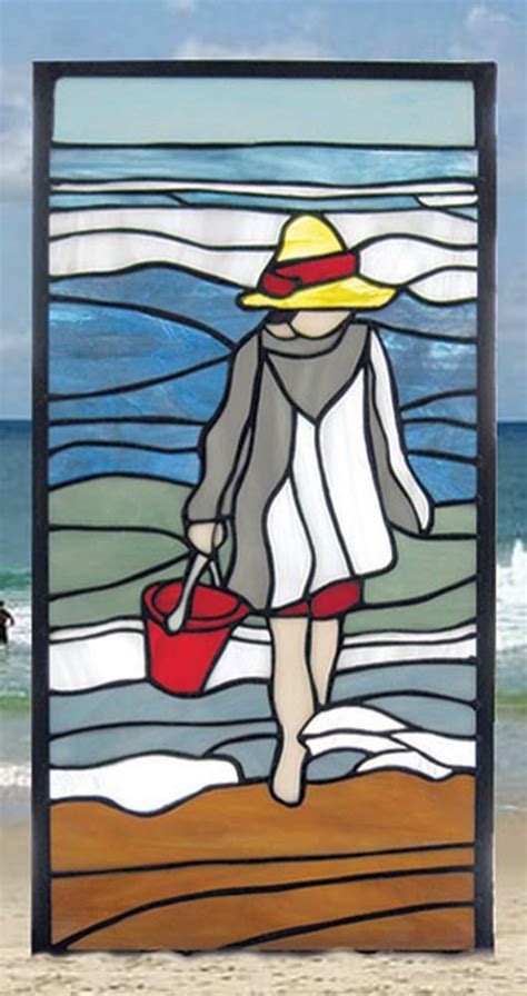 Morning Surf Delphi Artist Gallery Stained Glass Quilt Stained