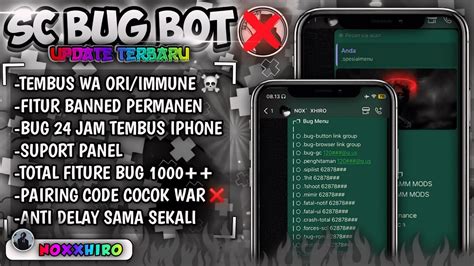 new script bug bot tembus all wa fitur 1000 no enc crash