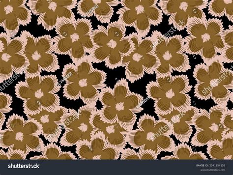 Floral Seamless Patternsummer Conceptflourish Garden Texture Stock