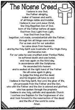Nicene Creed Prayer