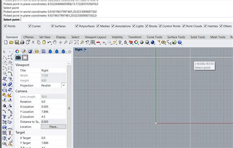 How To Get Cplane Coordinates From Getpoint Scripting Mcneel Forum