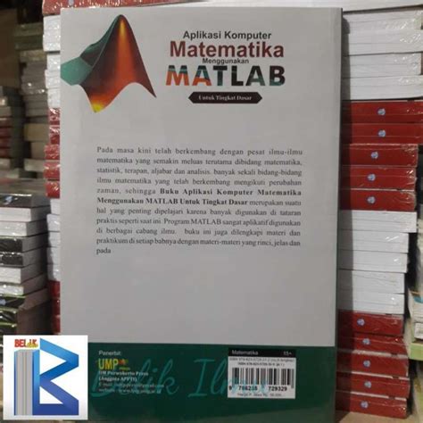 Jual Buku Aplikasi Komputer Matematika Menggunakan Matlab Tingkat Dasar