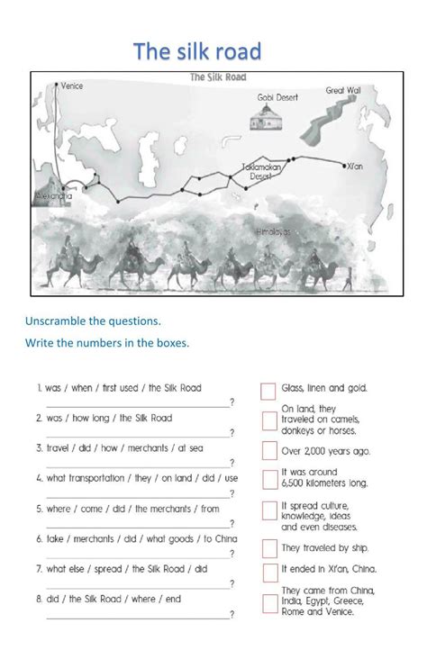 184054 The Silk Road Nataly1988 Liveworksheets