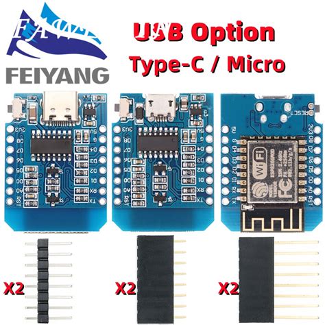 Bảng Mạch Phát Triển Wifi Mini 3 Chấu Esp8266 Esp 12 Esp 12f Ch340g Ch340 V2 Usb D1 Chuyên Dụng