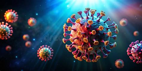 Volumetric Visualization Of A Microscopic Virus Swarm A Stunning Abstract Representation Of