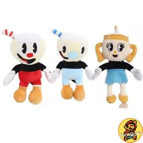 Promoción 3 Peluches Cuphead Mugman Y Ms Chalice Pokeplush
