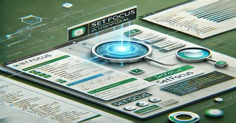 Excel Vba Setfocus Userform A Comprehensive Guide