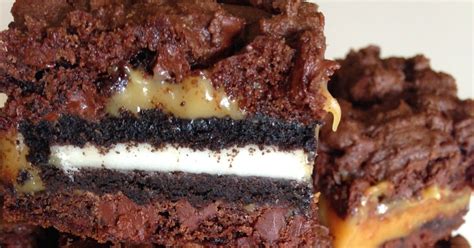 Caramel Oreo Brownies Purple Chocolat Home