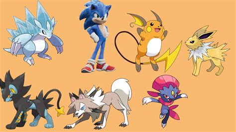 Sonic The Hedgehogs Pokemon By Masterken1803 On Deviantart