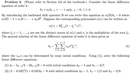 Problem 6 Please Refer To Section 36 Of The