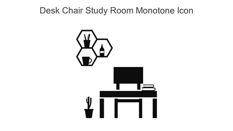 Desk Chair Study Room Monotone Icon In Powerpoint Pptx Png And Editable Eps Format PPT Template