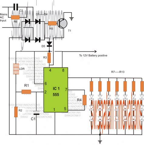 Ldr Circuit With 555 Timer Circuit Diagram