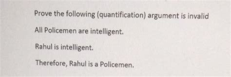 Prove The Following Quantification Argument Is