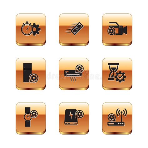 Set Time Management Setting Wrist Watch Power Bank Air Conditioner Refrigerator And Video