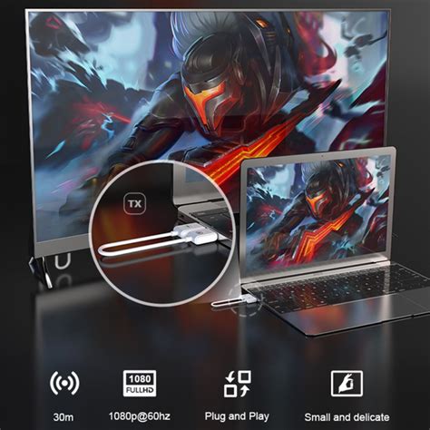 30m Wireless Hdmi Extender 1080p Compact Design Geewiz