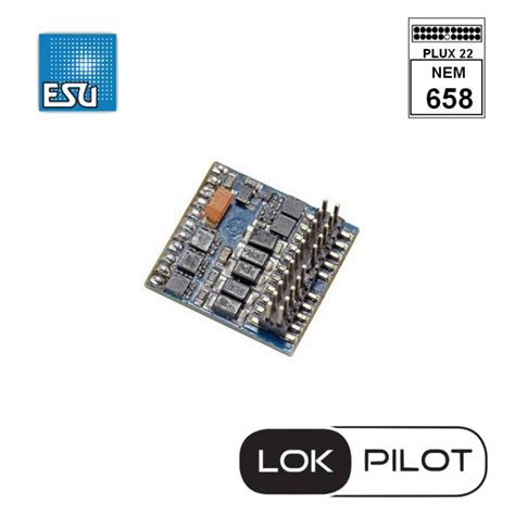 Décodeur Fonction Lokpilot 5 Fx Dcc Interface Plux22 Nem658 Esu 59222