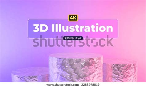 4k 3d Scenery Three Podium Stock Illustration 2285298819 Shutterstock
