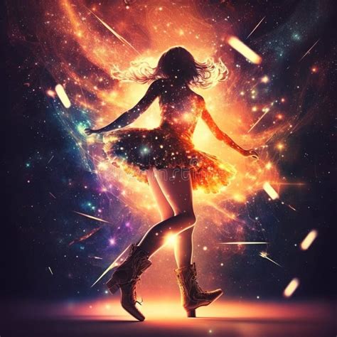 A Girl In A Short Skirt With Long Legs Is Dancing In A Club At A Night