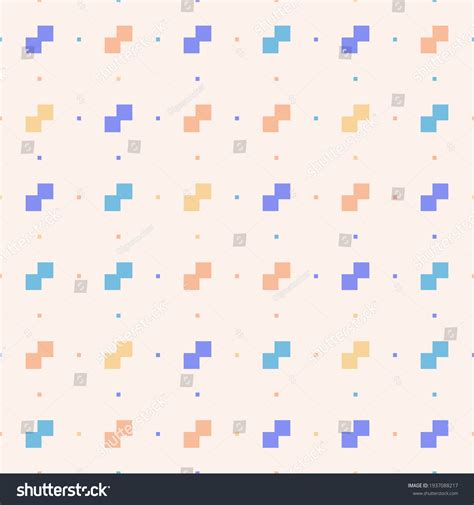 Vector Minimalist Seamless Pattern Pixel Art Stock Vector Royalty Free Shutterstock