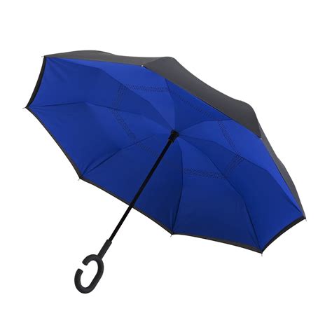 Impliva Inside Out Umbrella Black Blue Design Is This