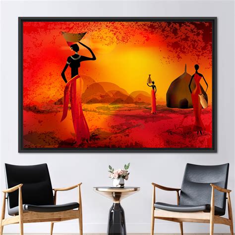 Lark Manor Sunset Canvas Art Black Woman Canvas Abstract Canvas