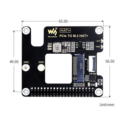 Waveshare PCIe To M 2 Adapter For Raspberry Pi 5 Supports NVMe Protocol M 2 Solid State Drive