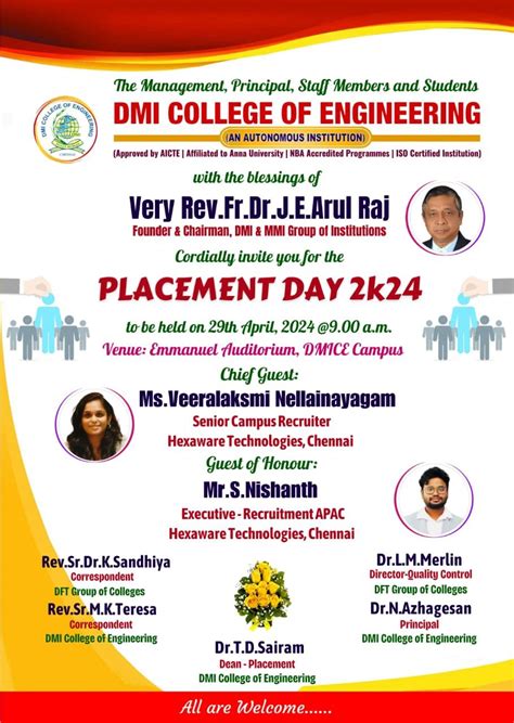dmice placementday hexaware dr sai ram