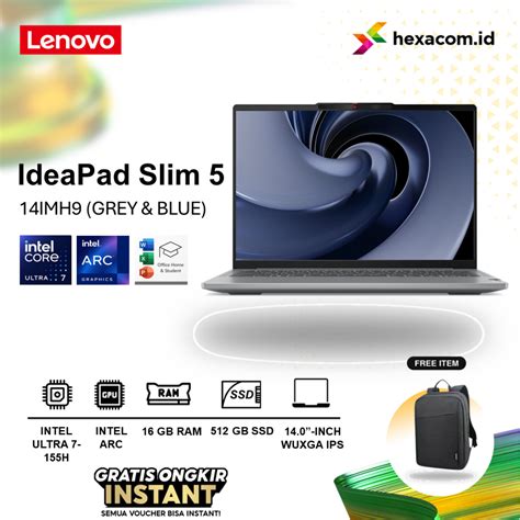 Jual Laptop Lenovo Ideapad Slim Imh Ultra H Gb Ssd Gb Windows Ohs Inch