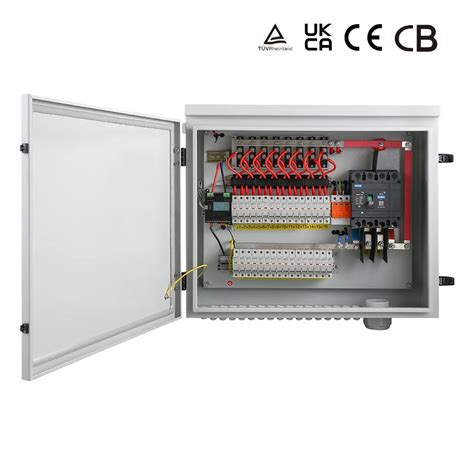 Ip65 Metal Enclosure Solar Panel Pv Combiner Box 8 String Pv Array