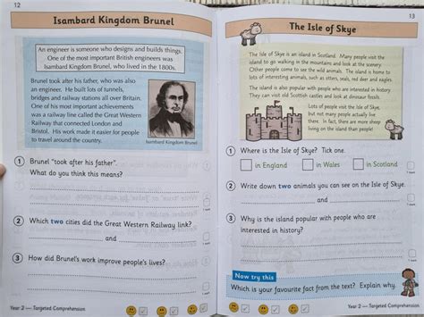 New Ks1 English Targeted Question Book Year 2 Reading Comprehension Book 1 And 2 Bundle