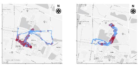 Overview Of Gps Accuracy On The Campus The Accuracy Is Indicated By Download Scientific
