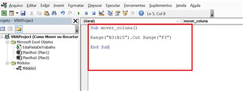 Como Mover Ou Recortar Dados Com Vba Ninja Do Excel