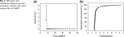 dft pore size distribution diagram a and micropore volume with t plot