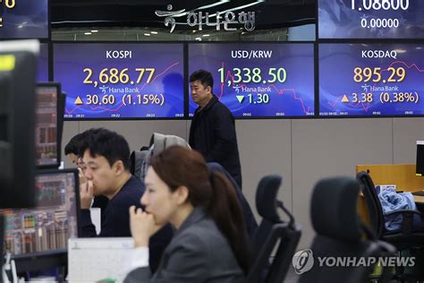 코스피 1 넘게 상승 출발 연합뉴스