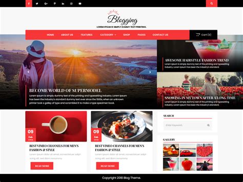 download free advance blogging wordpress theme justfreewpthemes