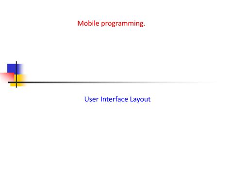 SOLUTION: Lecture08 user interface layouts kesho - Studypool