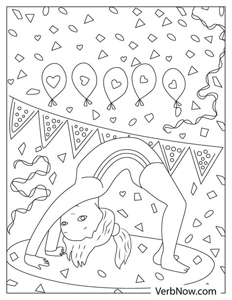 Gymnastics Coloring Pages Free Printable