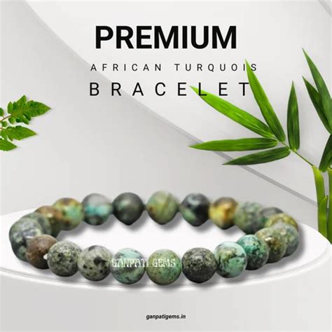 Green Natural African Turquoise Bracelet At Rs 179 In Jaipur Id