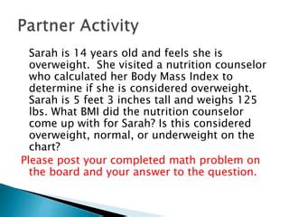 Body Mass Index Bmi PPTX